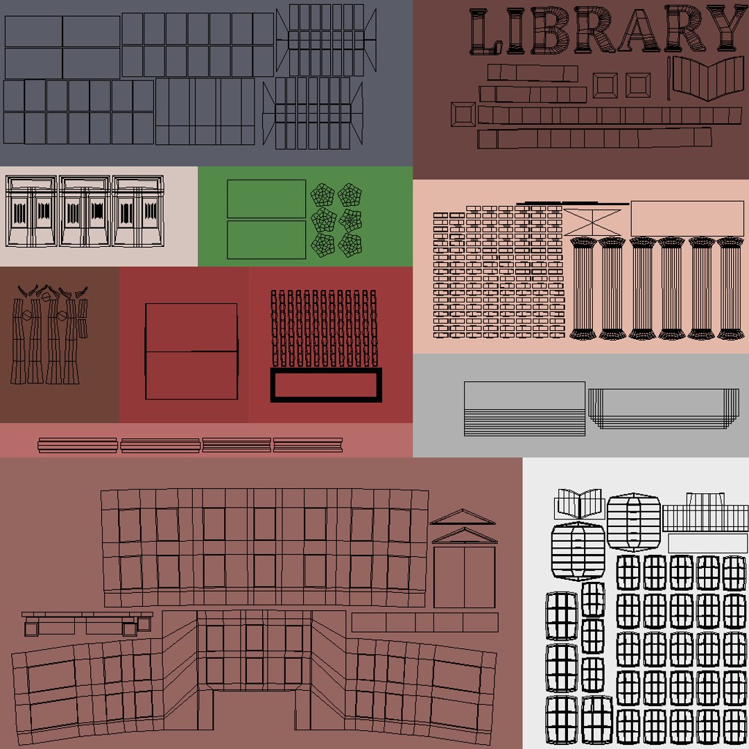 3D Low Poly Cartoon Library - TurboSquid 1823462