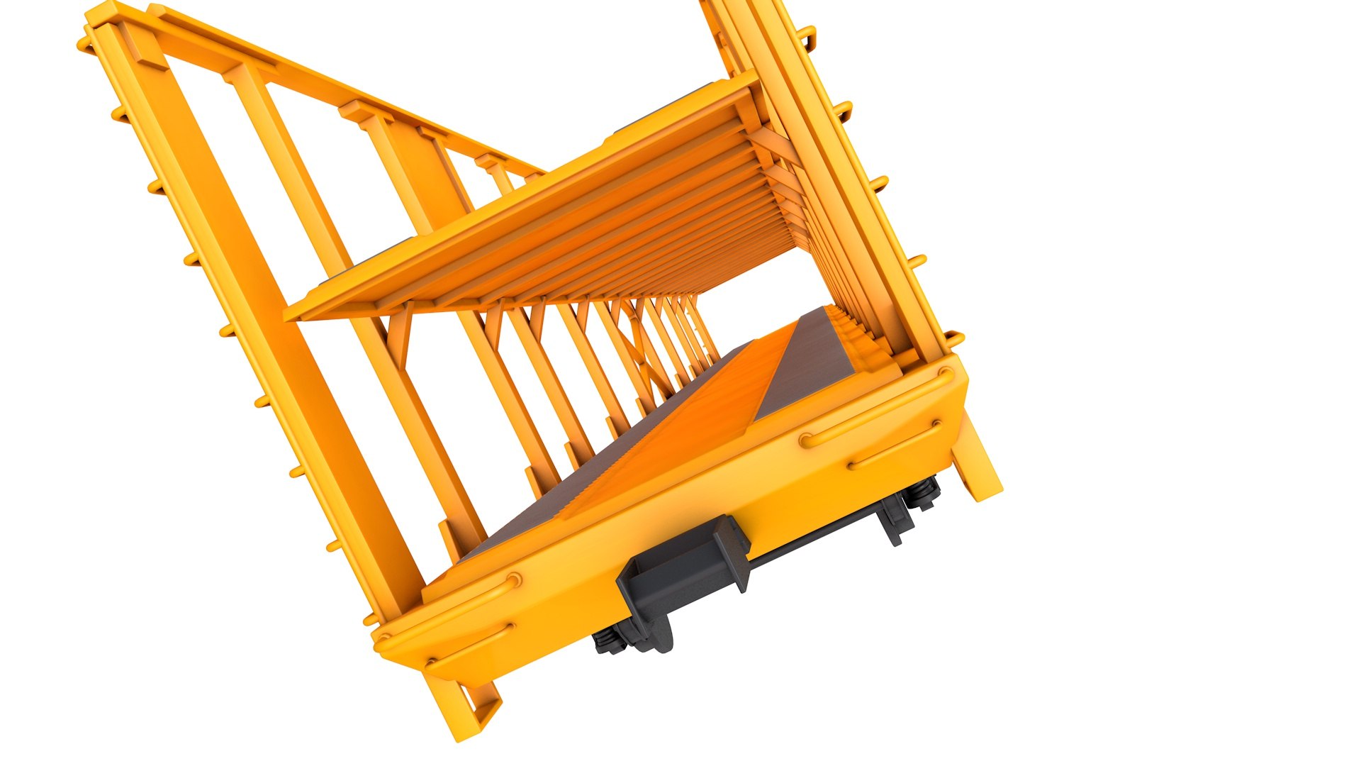 3D Model Generic Auto Rack Train Car - TurboSquid 2380710