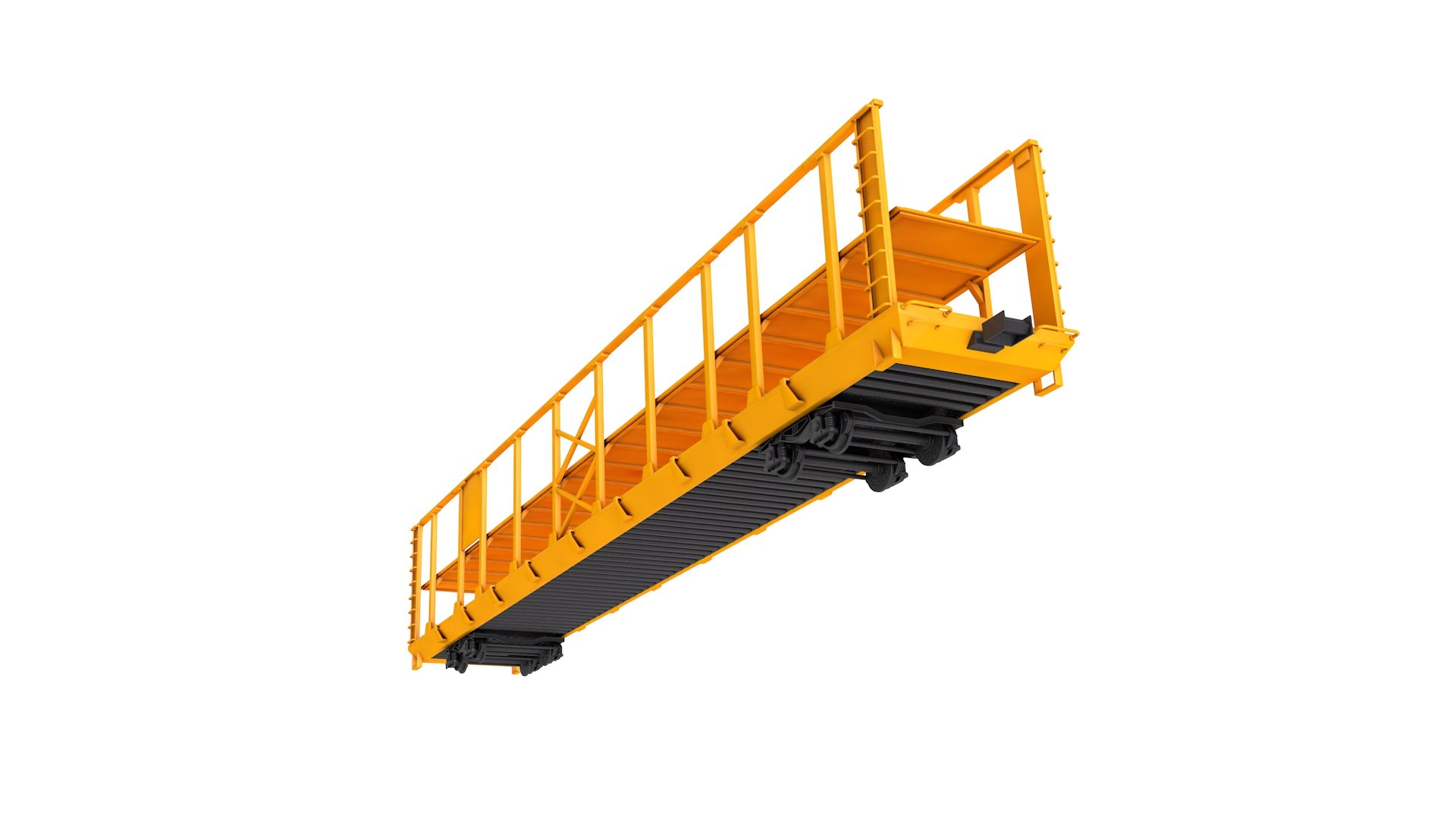 3D Model Generic Auto Rack Train Car - TurboSquid 2380710