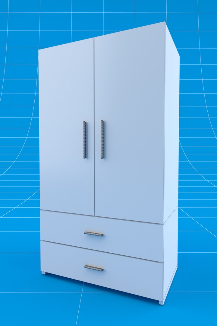 Simplistic Wardrobe Model - TurboSquid 1314080