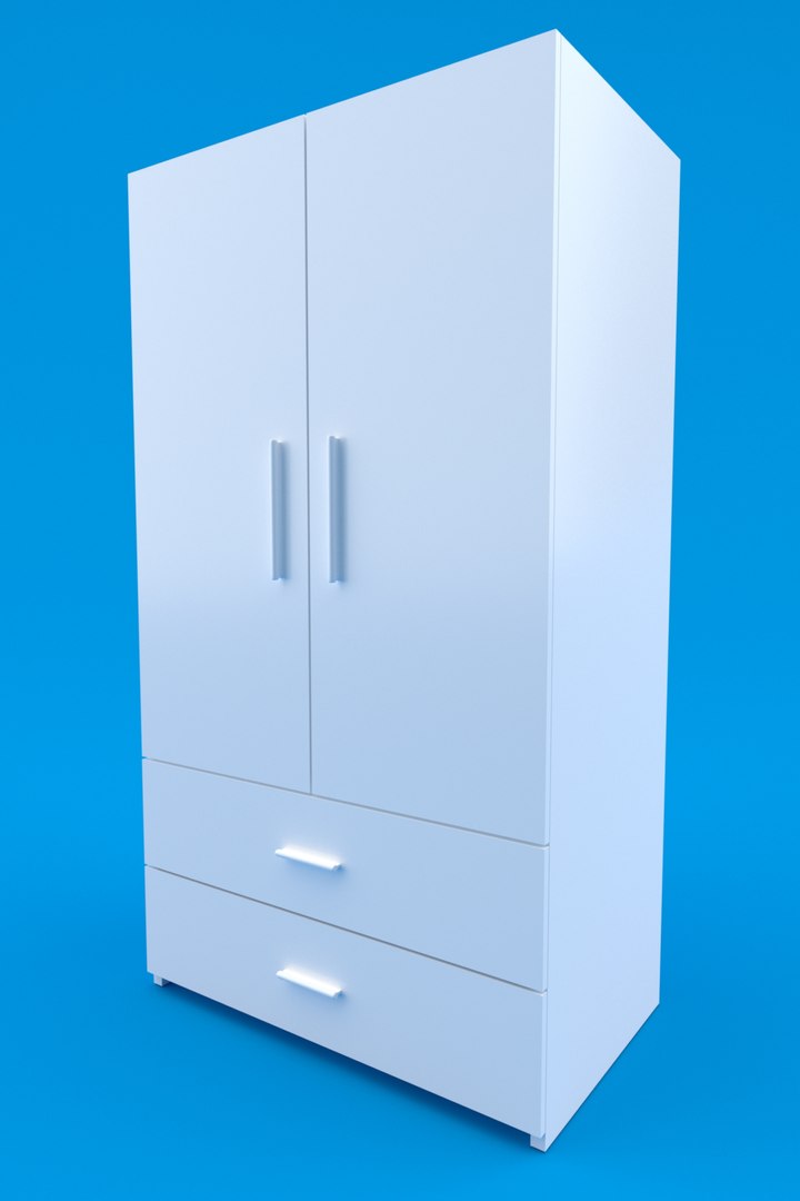 Simplistic Wardrobe Model - TurboSquid 1314080
