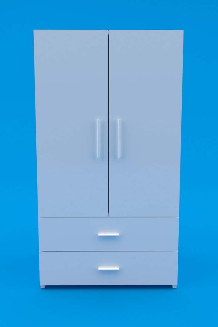 Simplistic Wardrobe Model - TurboSquid 1314080