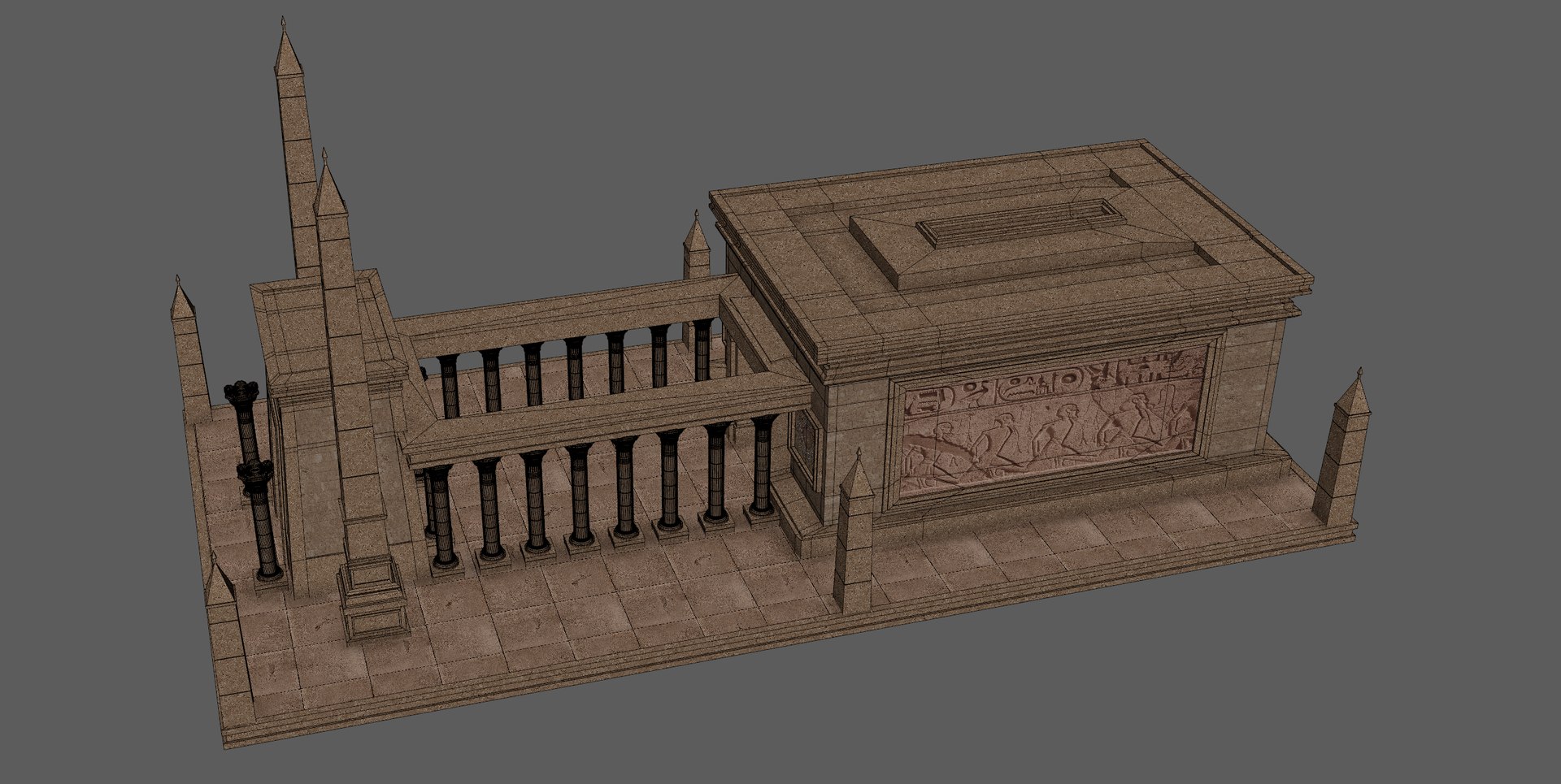 Ancient Egyptian Temple 3D Model - TurboSquid 2253746