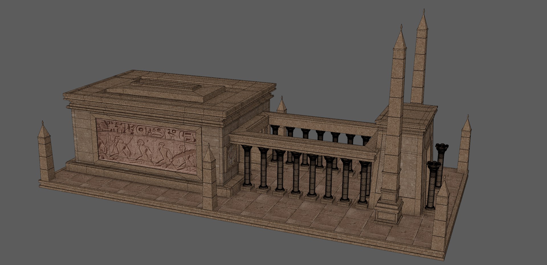 Ancient Egyptian Temple 3D Model - TurboSquid 2253746