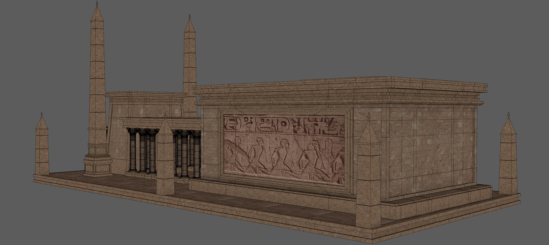 Ancient Egyptian Temple 3D Model - TurboSquid 2253746