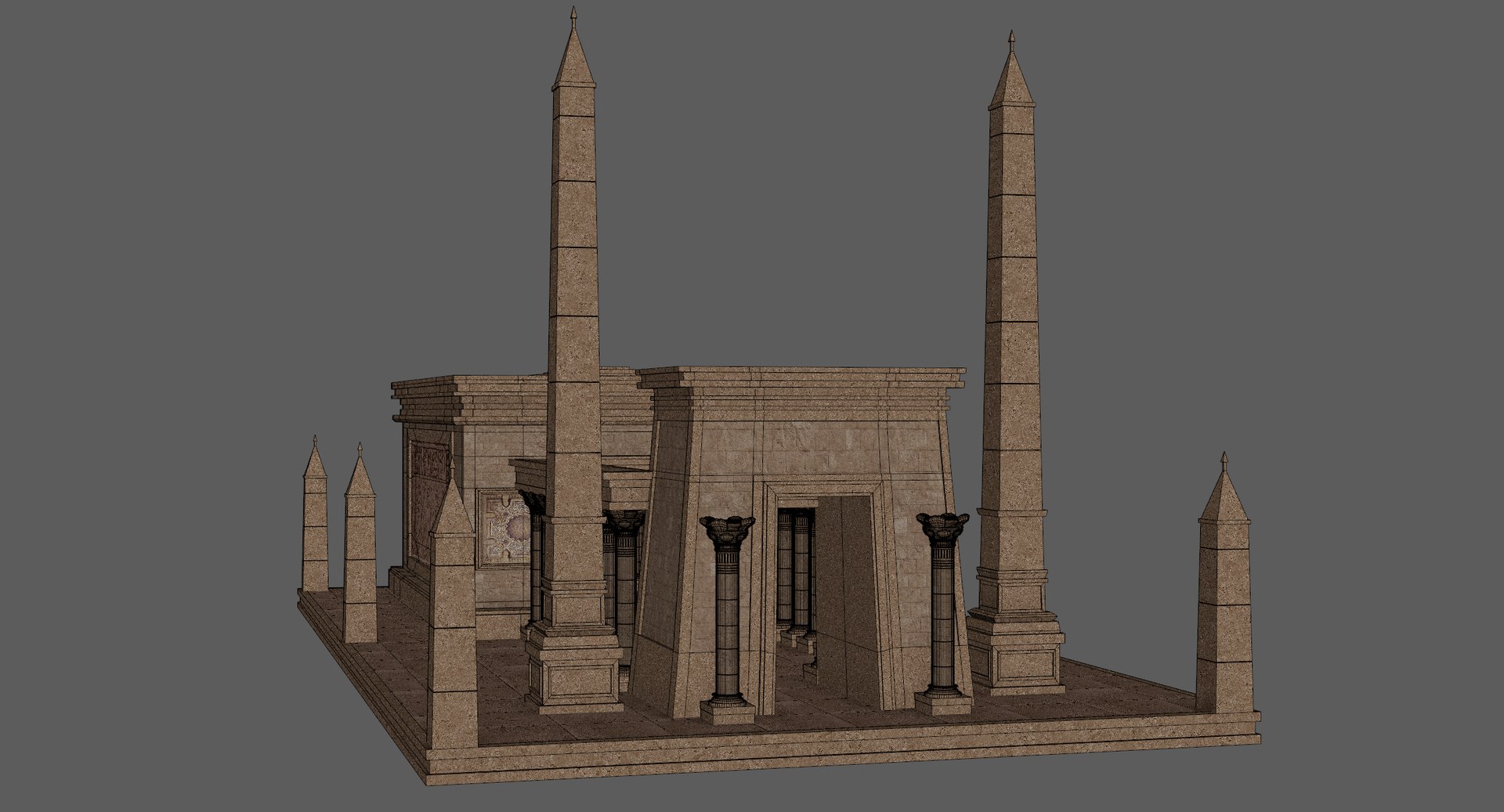 Ancient Egyptian Temple 3D Model - TurboSquid 2253746
