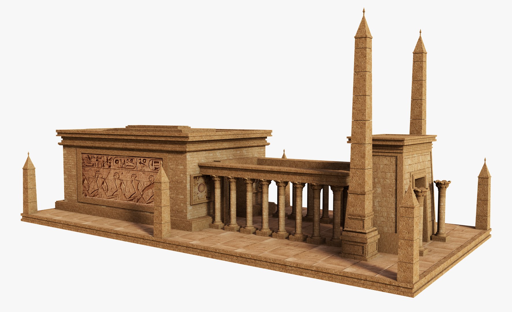 Ancient Egyptian Temple 3D Model - TurboSquid 2253746