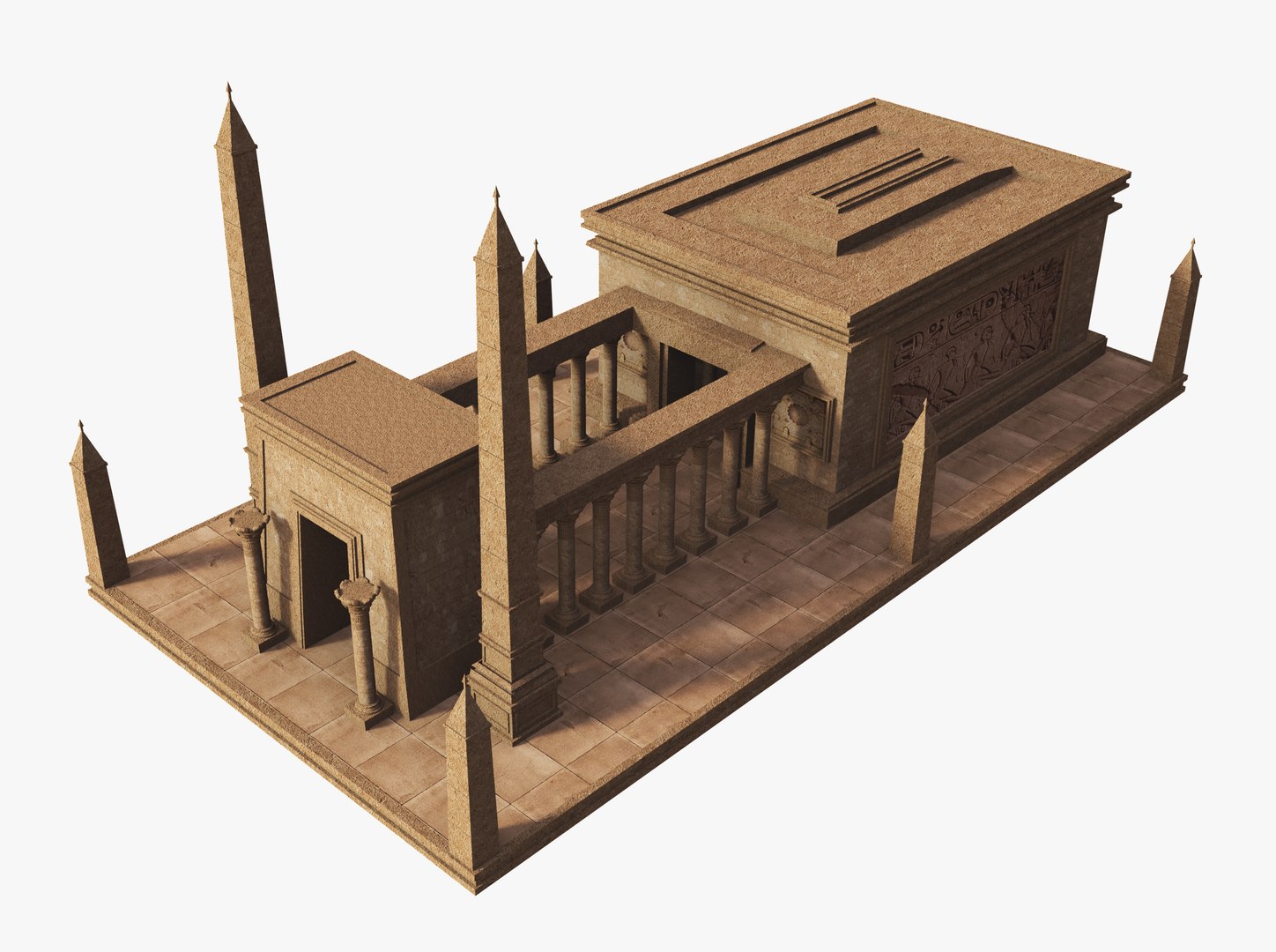 Ancient Egyptian Temple 3D Model - TurboSquid 2253746