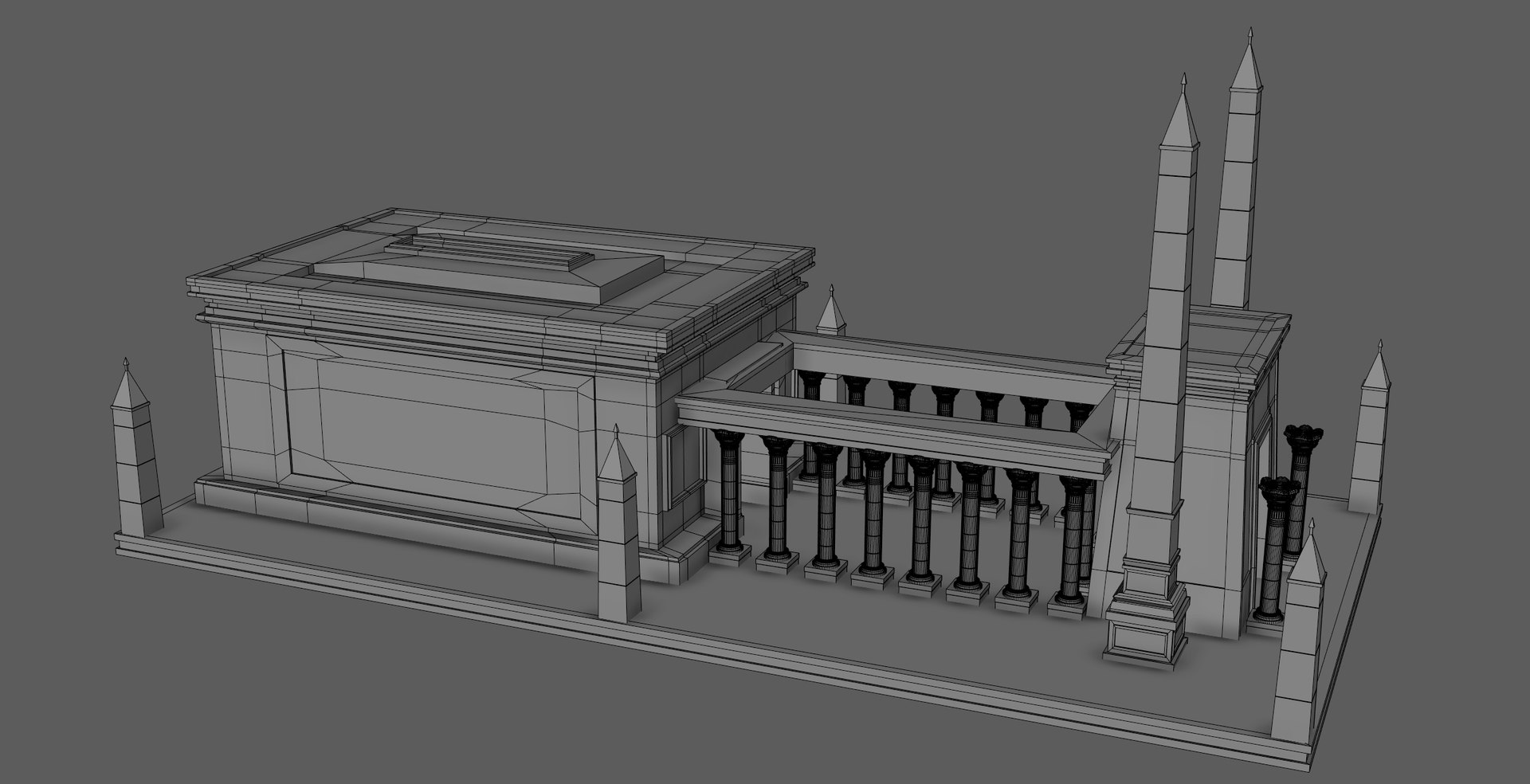 Ancient Egyptian Temple 3D Model - TurboSquid 2253746
