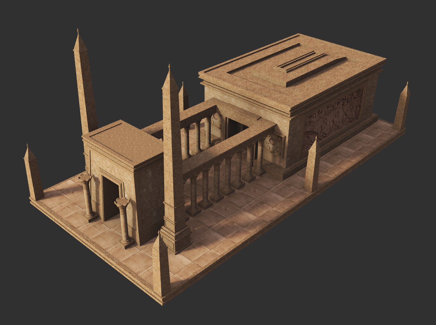 Ancient Egyptian Temple 3D Model - TurboSquid 2253746