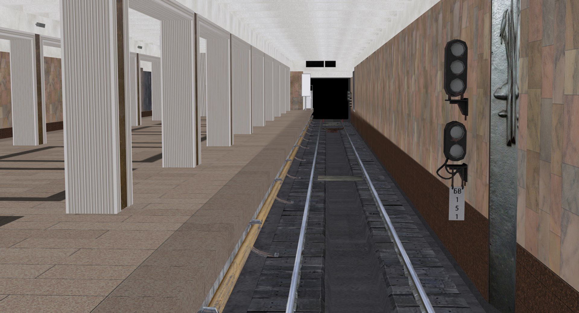 3D Soviet Union Subway Station - TurboSquid 1261879