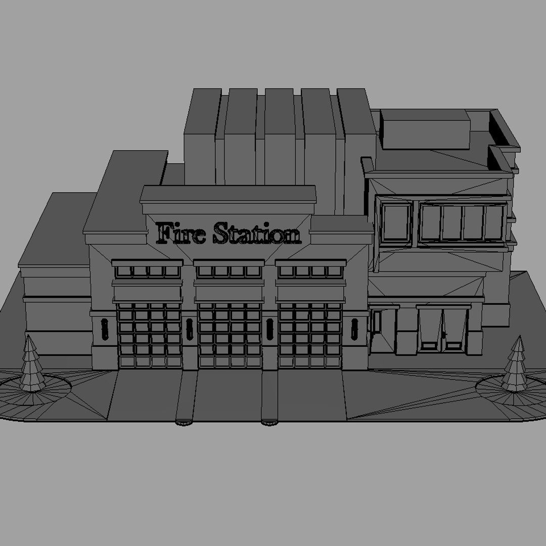3D Fire Station 04 - TurboSquid 1772662