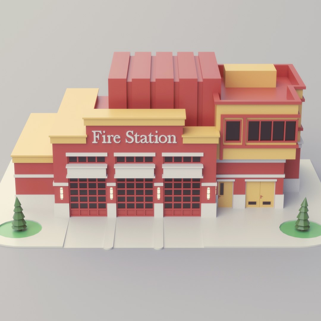 3D Fire Station 04 - TurboSquid 1772662
