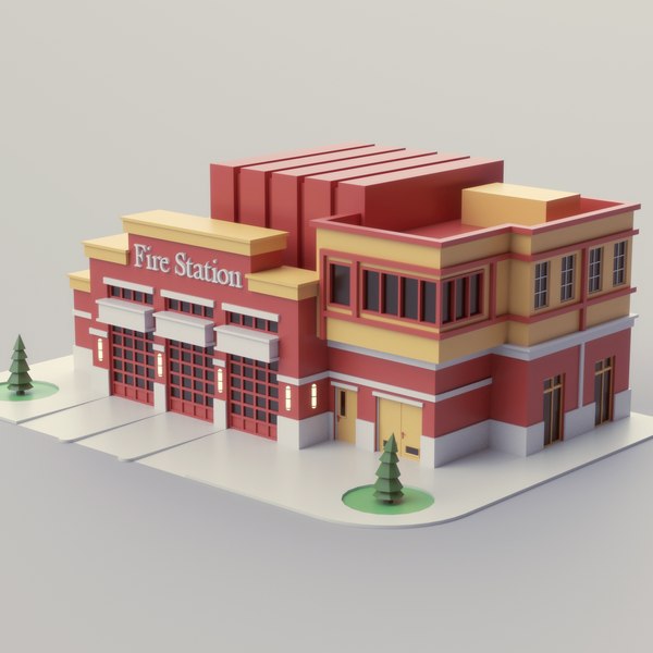 3D Fire Station 04 - TurboSquid 1772662