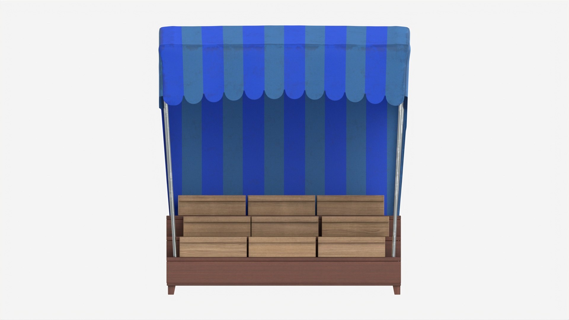 3D Market Fair Stall With Canopy 04 - TurboSquid 2055408