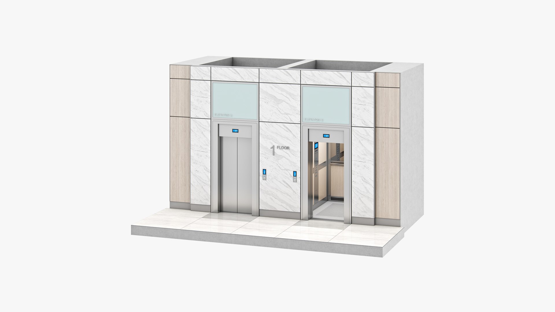 Elevator 7 3D model - TurboSquid 1765423