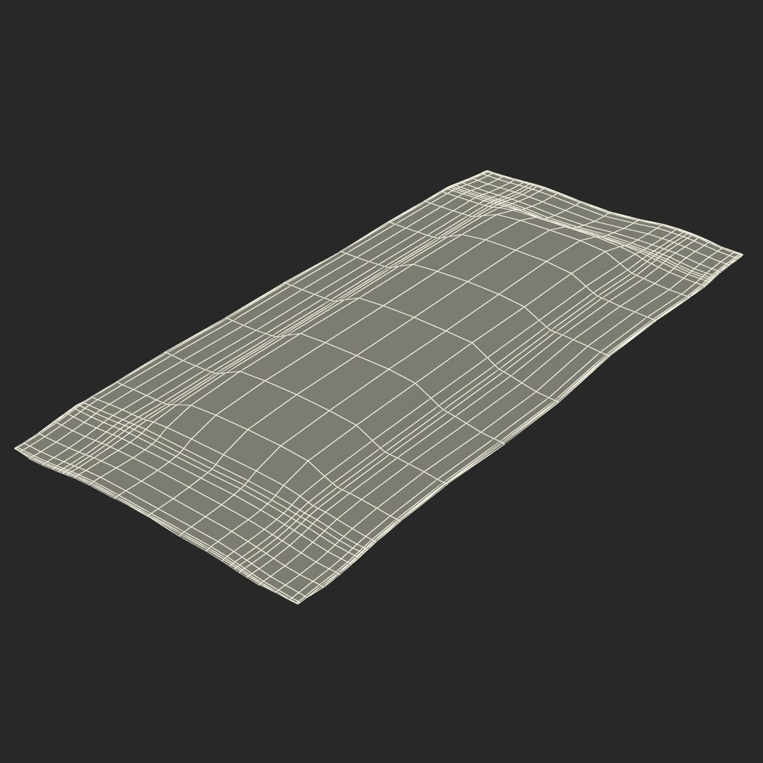 3d Model Sugar Packet