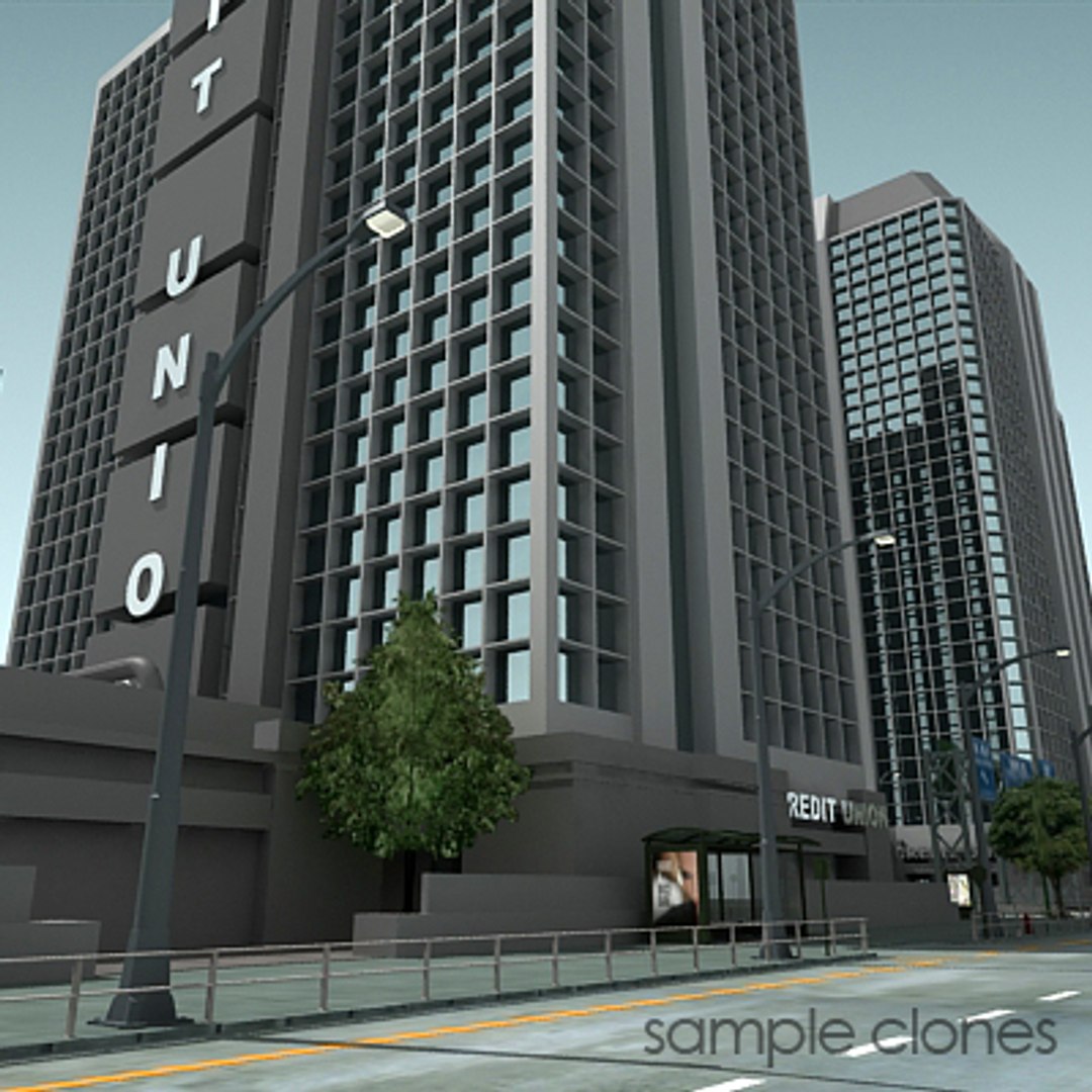 3d Model Definition City Block