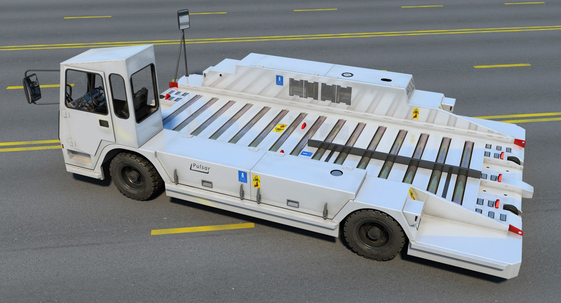 Container Pallet Transporter Pulsar 3d 3ds