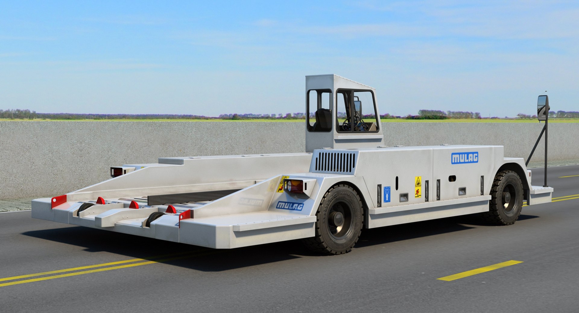 Container Pallet Transporter Pulsar 3d 3ds