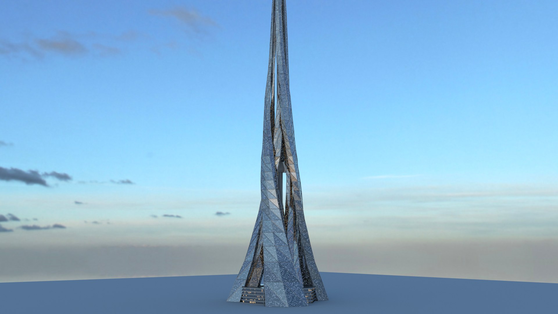 3D Model Dubai City Tower - TurboSquid 1809622