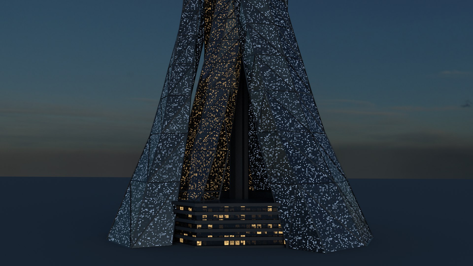 3D Model Dubai City Tower - TurboSquid 1809622