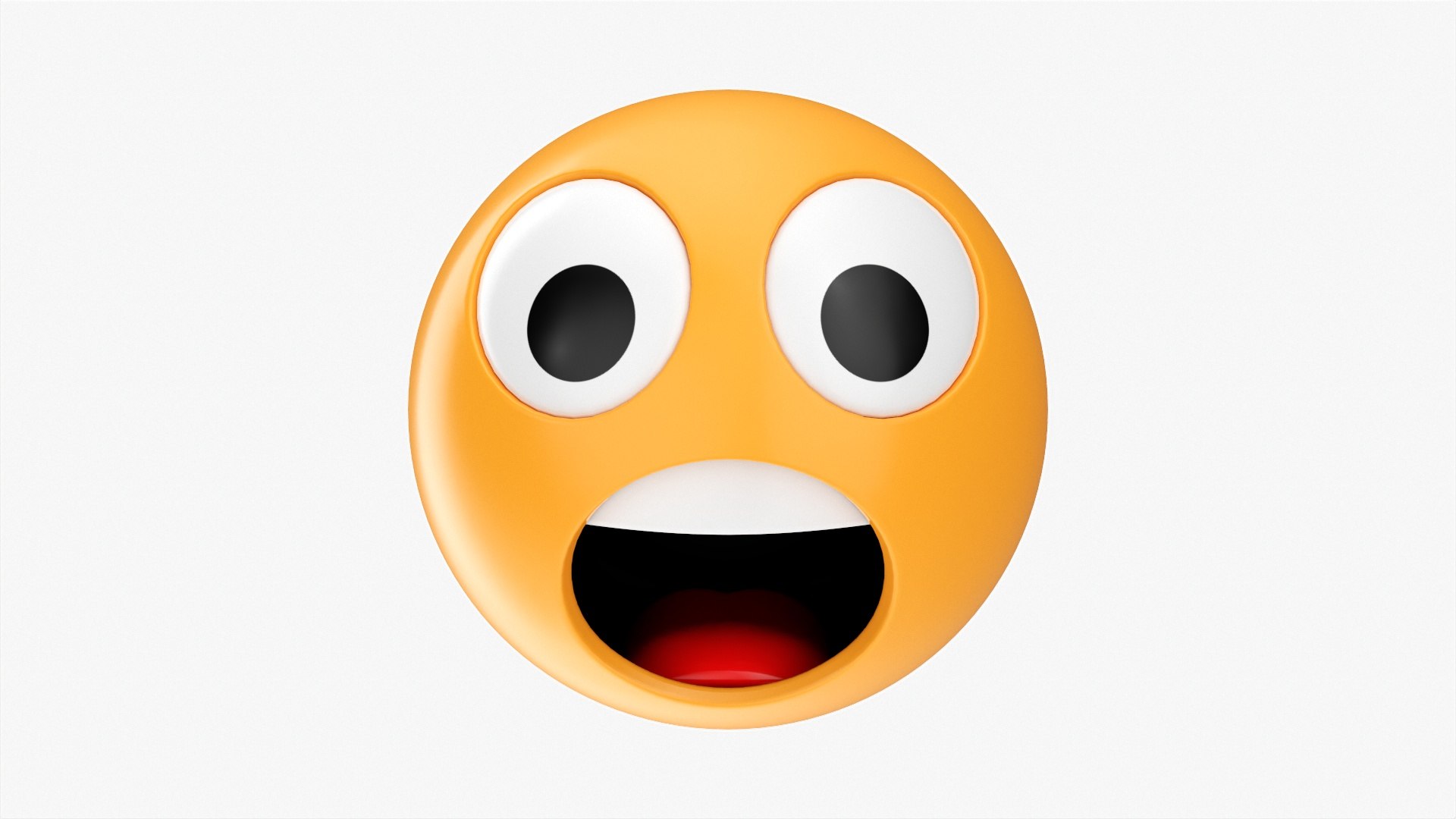 Emoji 026 Astonished With Big Eyes 3D - TurboSquid 1817638