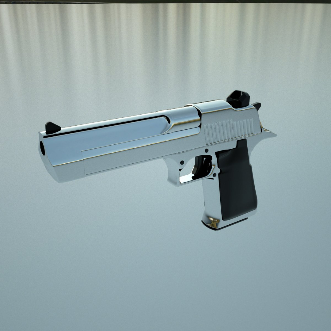 Gun Desert Eagle Obj
