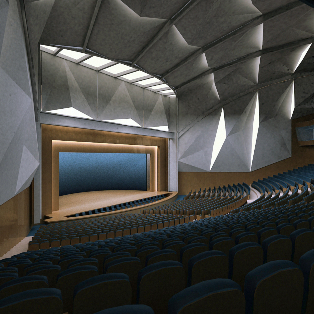 auditorium theater 3d model