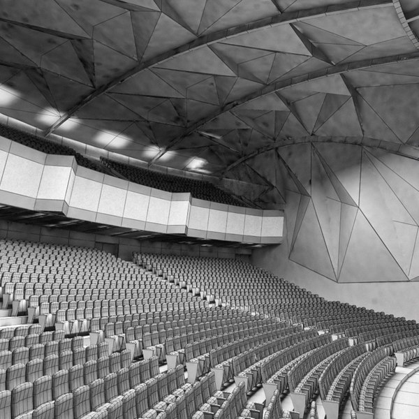 auditorium theater 3d model
