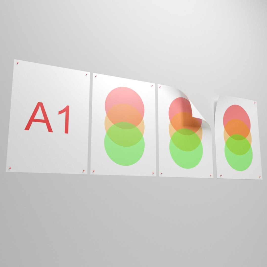 A1 poster 3D model - TurboSquid 1609774