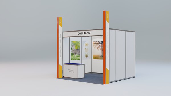 Exhibition Trade Show Booth Basic Side Large Square Luminous Signage ...