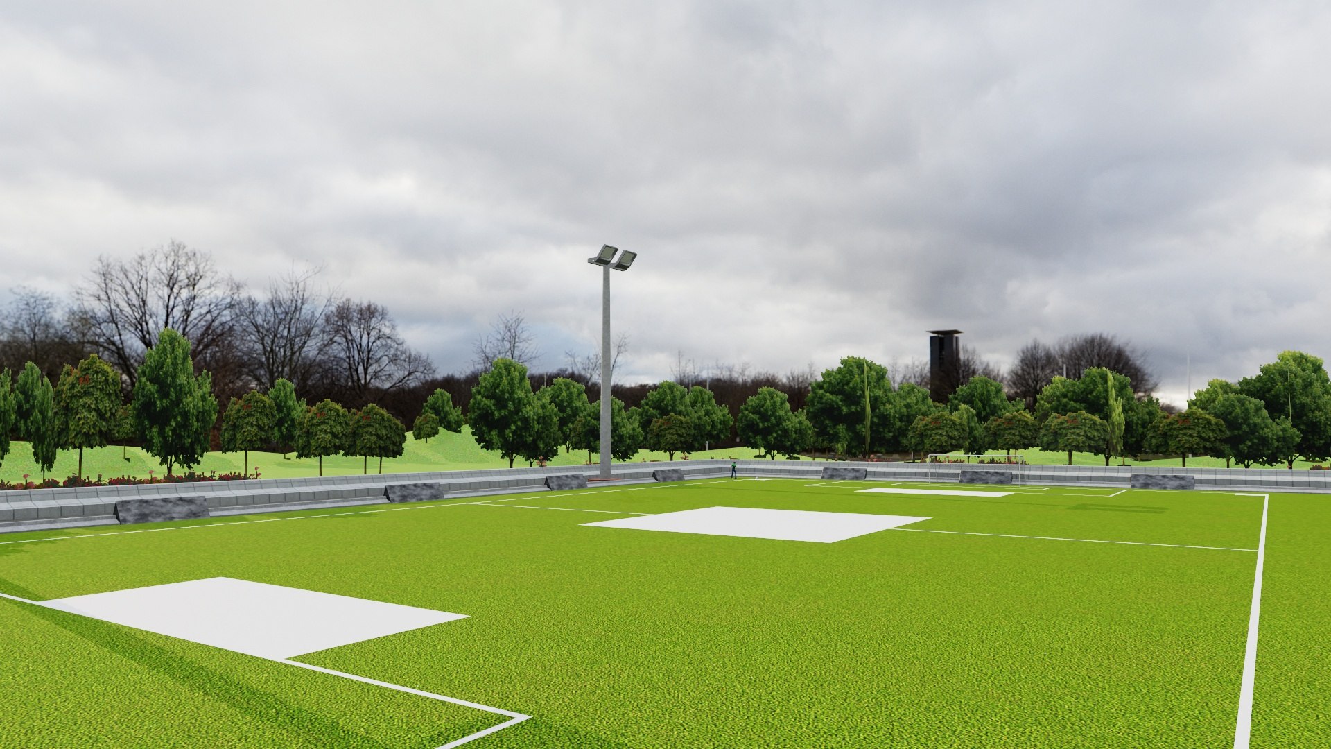 Football Ground 3D - TurboSquid 2144924