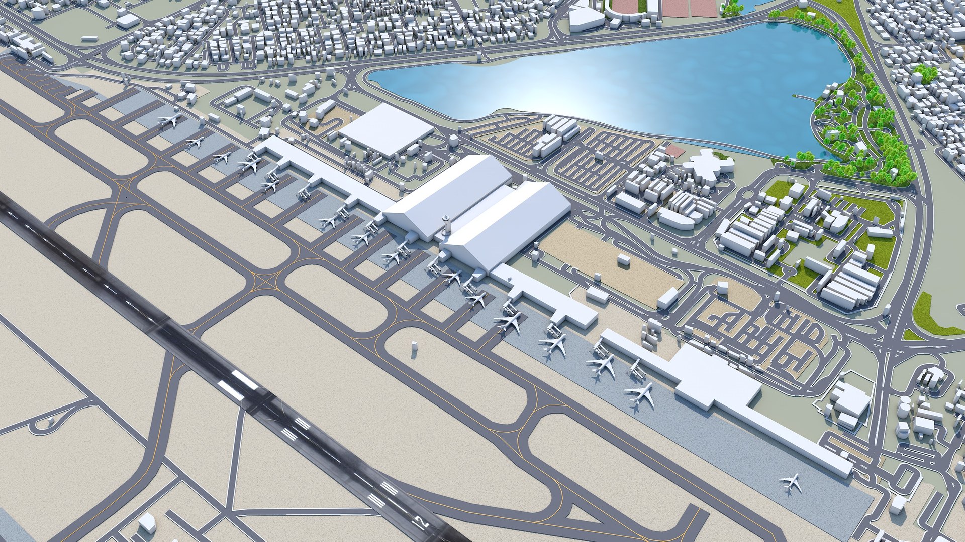 Bahrain Airport 3D - TurboSquid 2051743