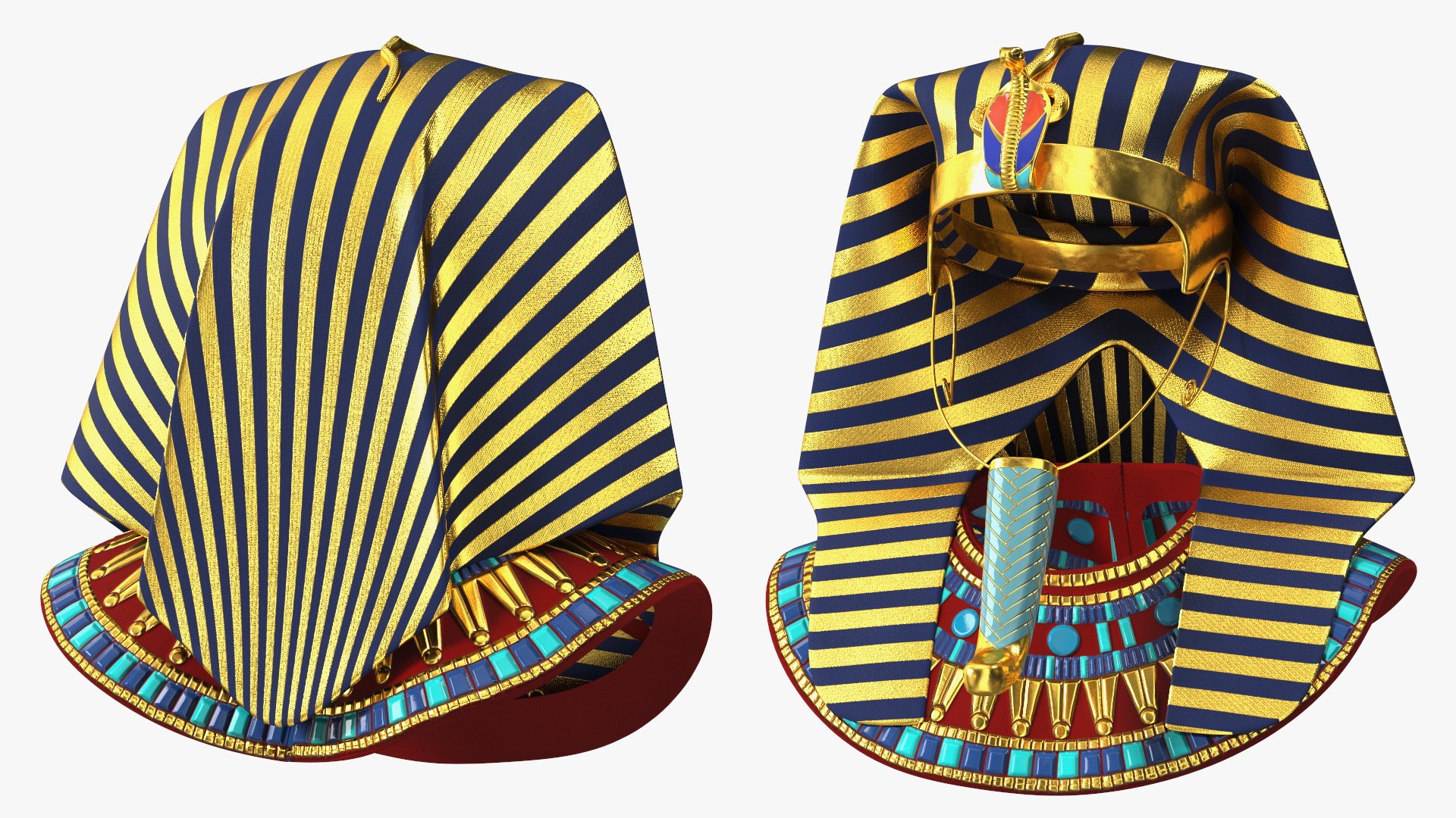 Egyptian Pharaoh Costume 3D model - TurboSquid 2083873