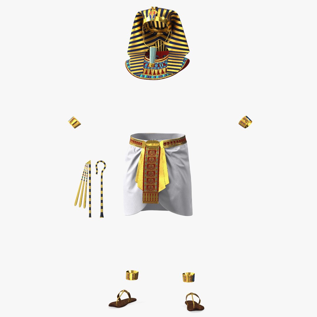 Egyptian Pharaoh Costume 3D model - TurboSquid 2083873