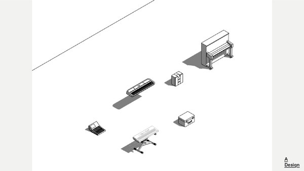 modelo 3d Equipo de música - Modelo de la familia Revit - TurboSquid ...