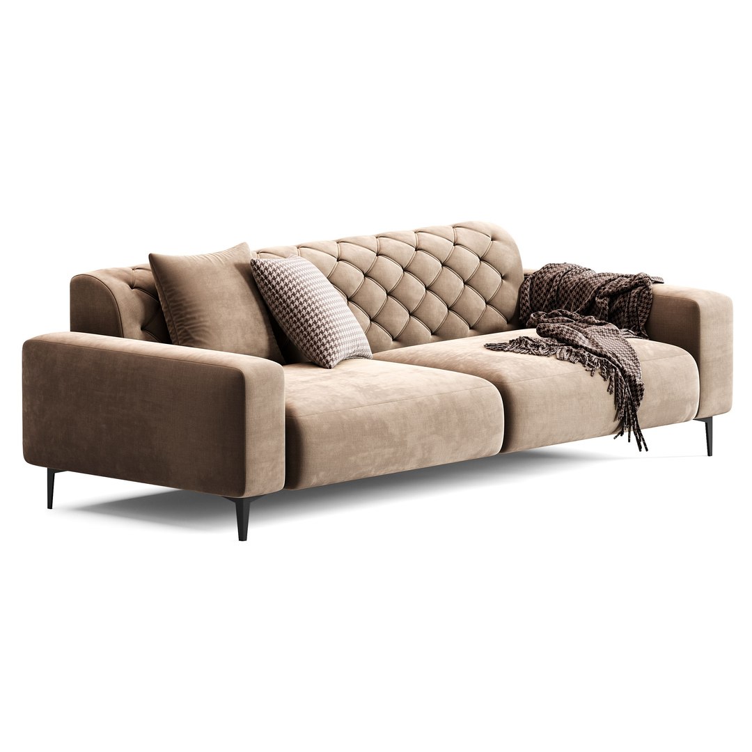 Pianca Boston Capitonne Sofa 3D Model - TurboSquid 2321312