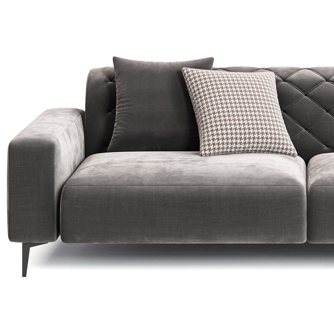 Pianca Boston Capitonne Sofa 3D Model - TurboSquid 2321312
