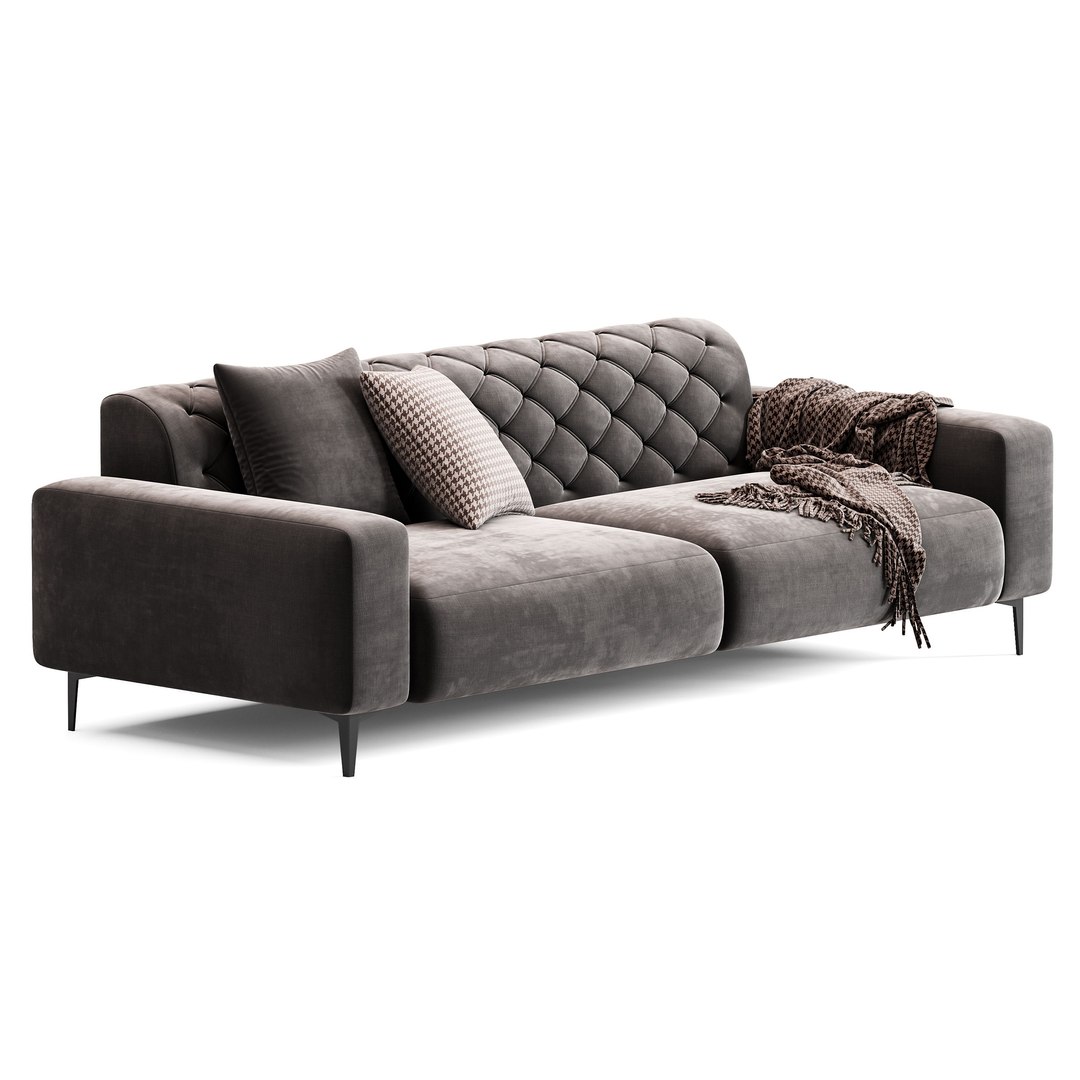 Pianca Boston Capitonne Sofa 3D Model - TurboSquid 2321312