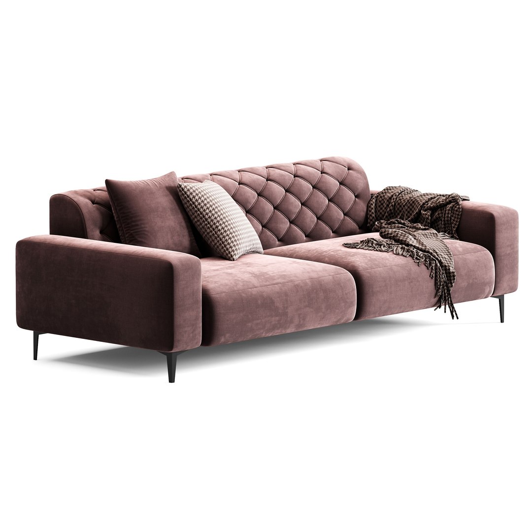 Pianca Boston Capitonne Sofa 3D Model - TurboSquid 2321312