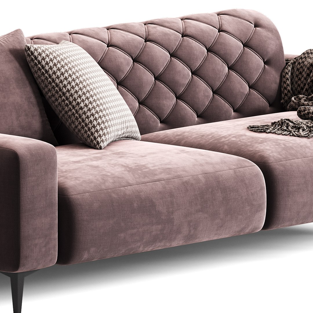 Pianca Boston Capitonne Sofa 3D Model - TurboSquid 2321312