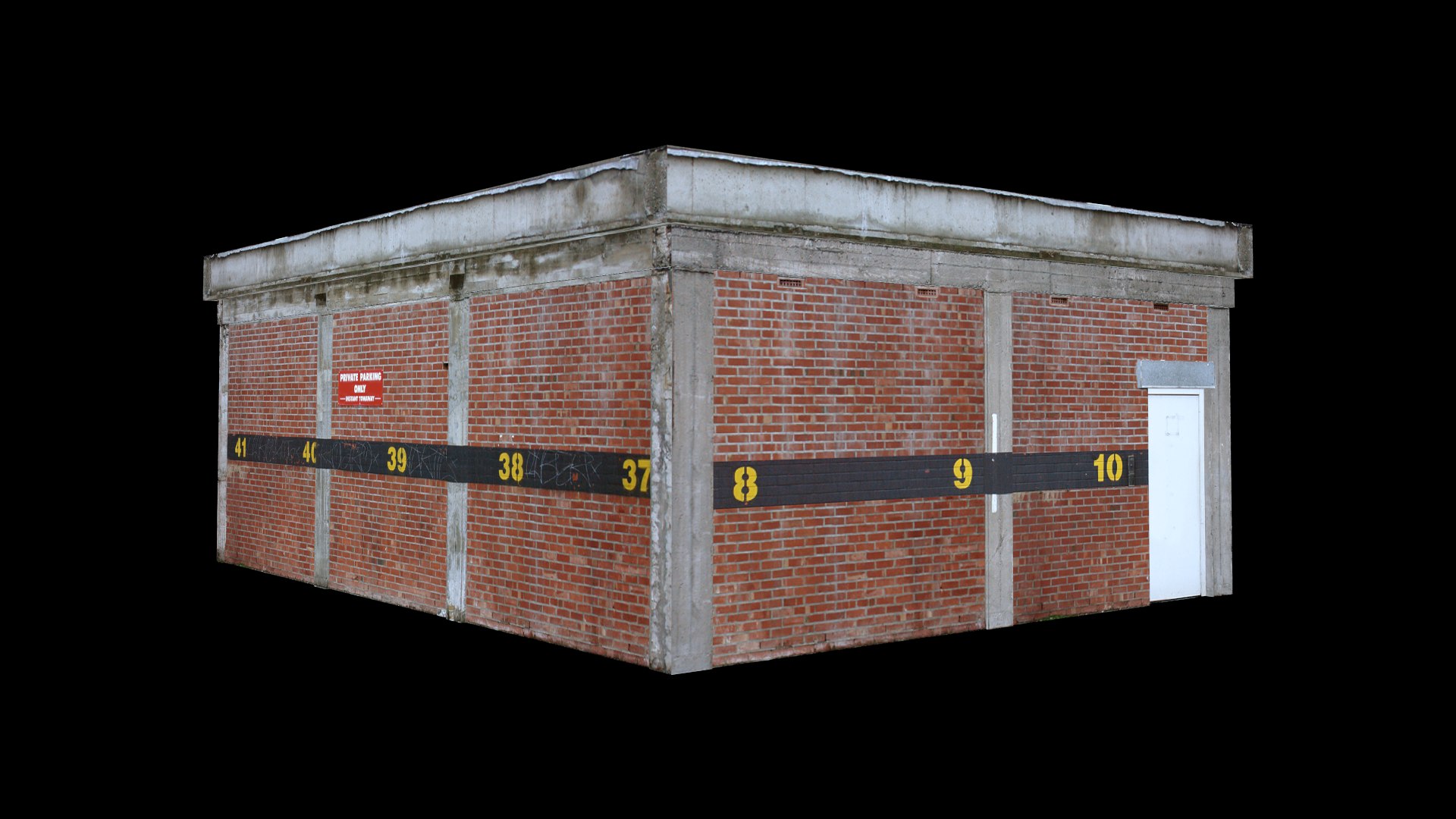 3D Small Brick Building Low Poly Model - TurboSquid 1837462