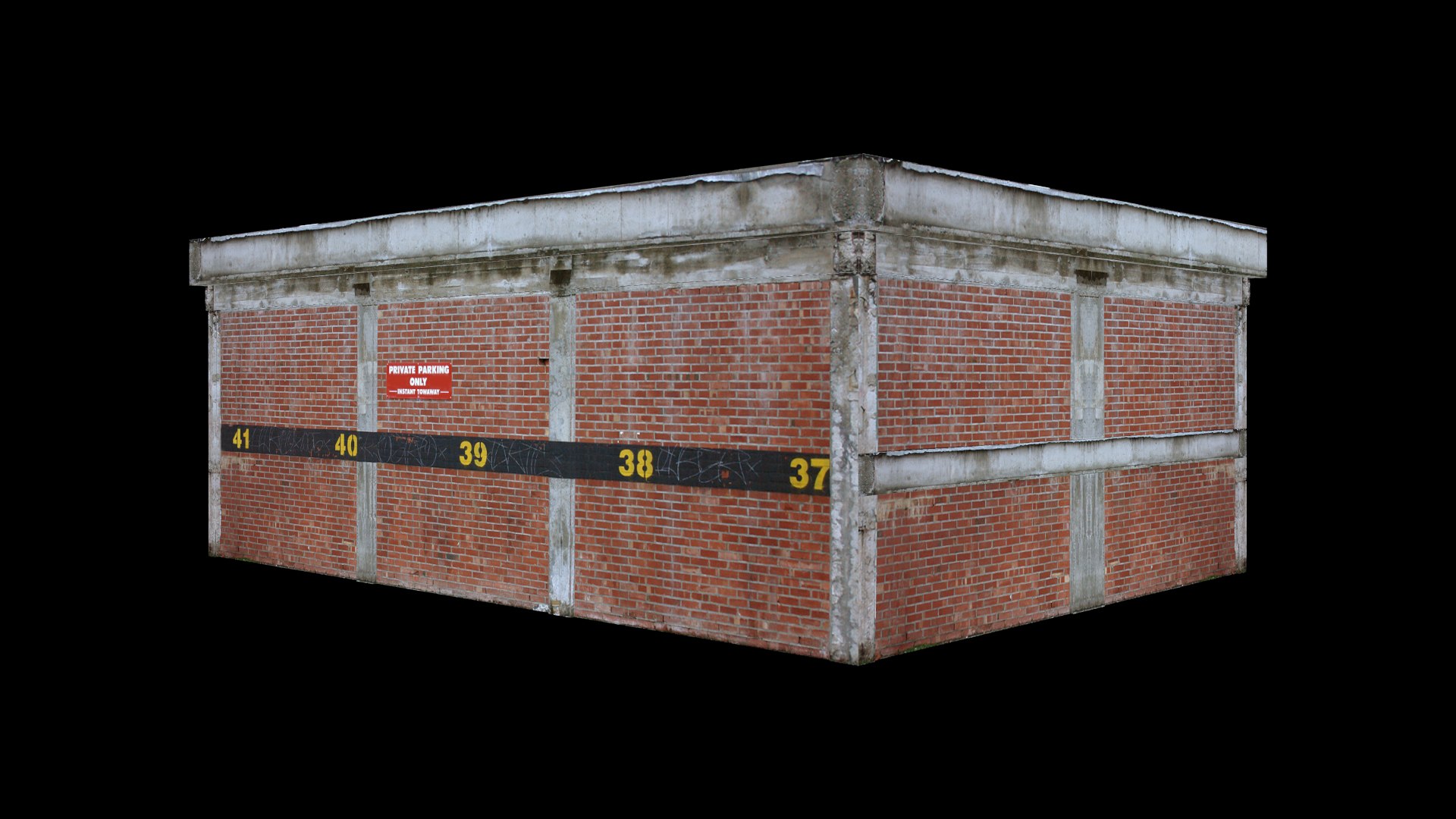 3D Small Brick Building Low Poly Model - TurboSquid 1837462