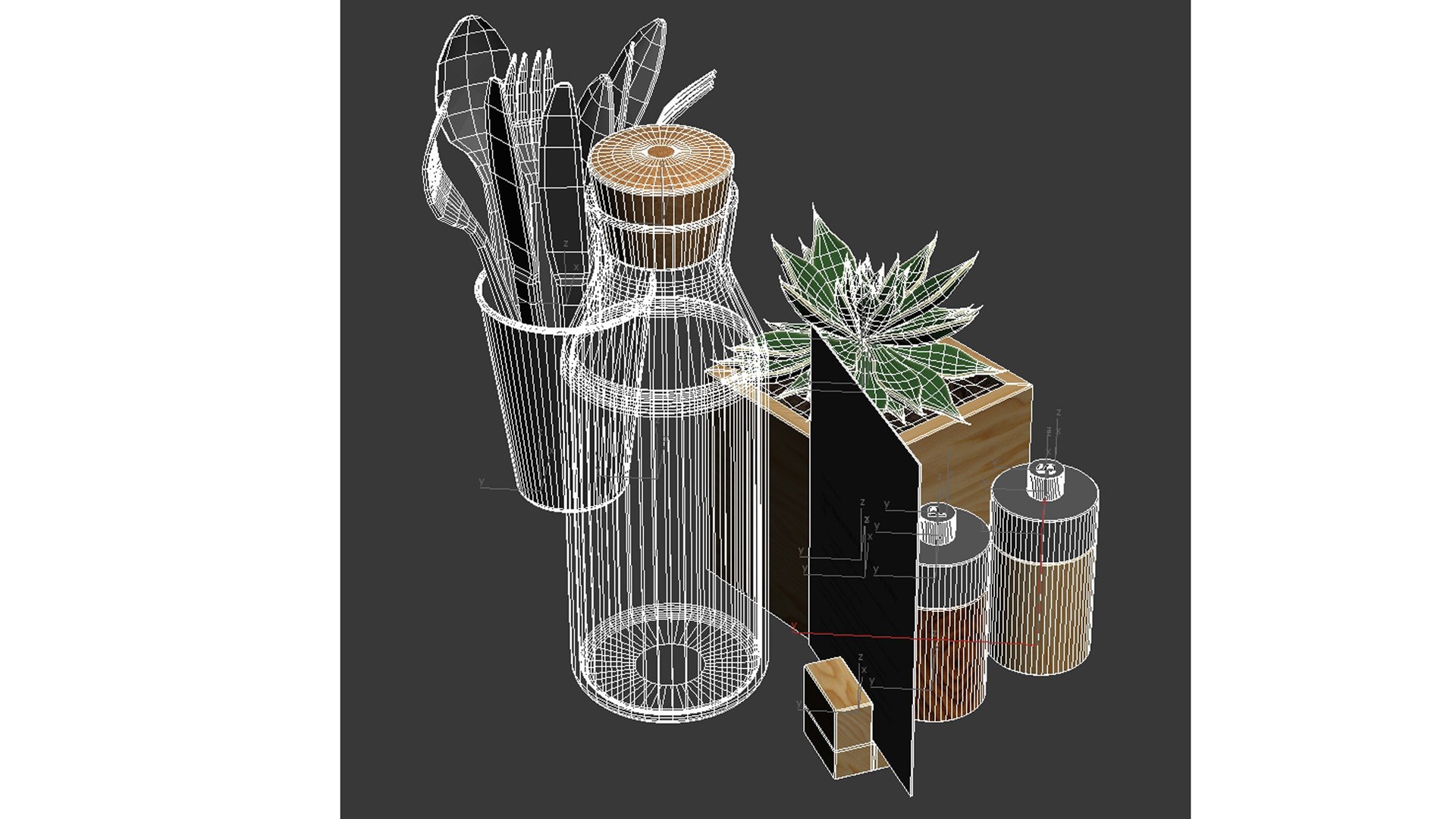 3D Model Decorative Cafe Bistort Dining Table Set - TurboSquid 2057967