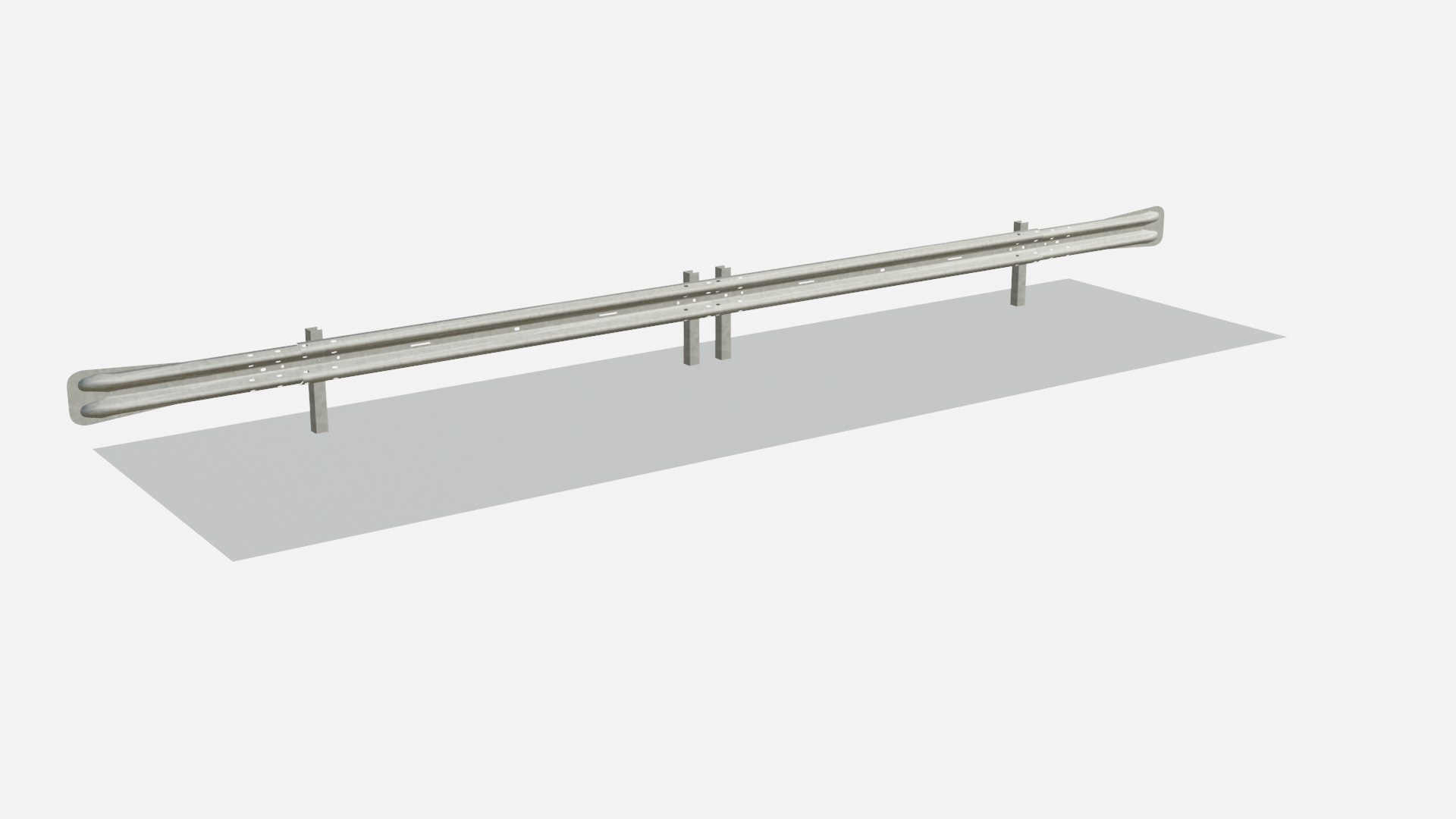 3D Guard Rail model - TurboSquid 1792263