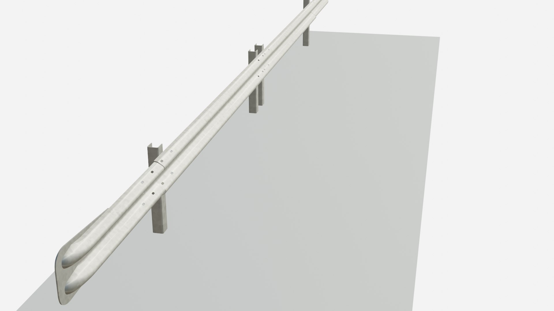 3D Guard Rail model - TurboSquid 1792263