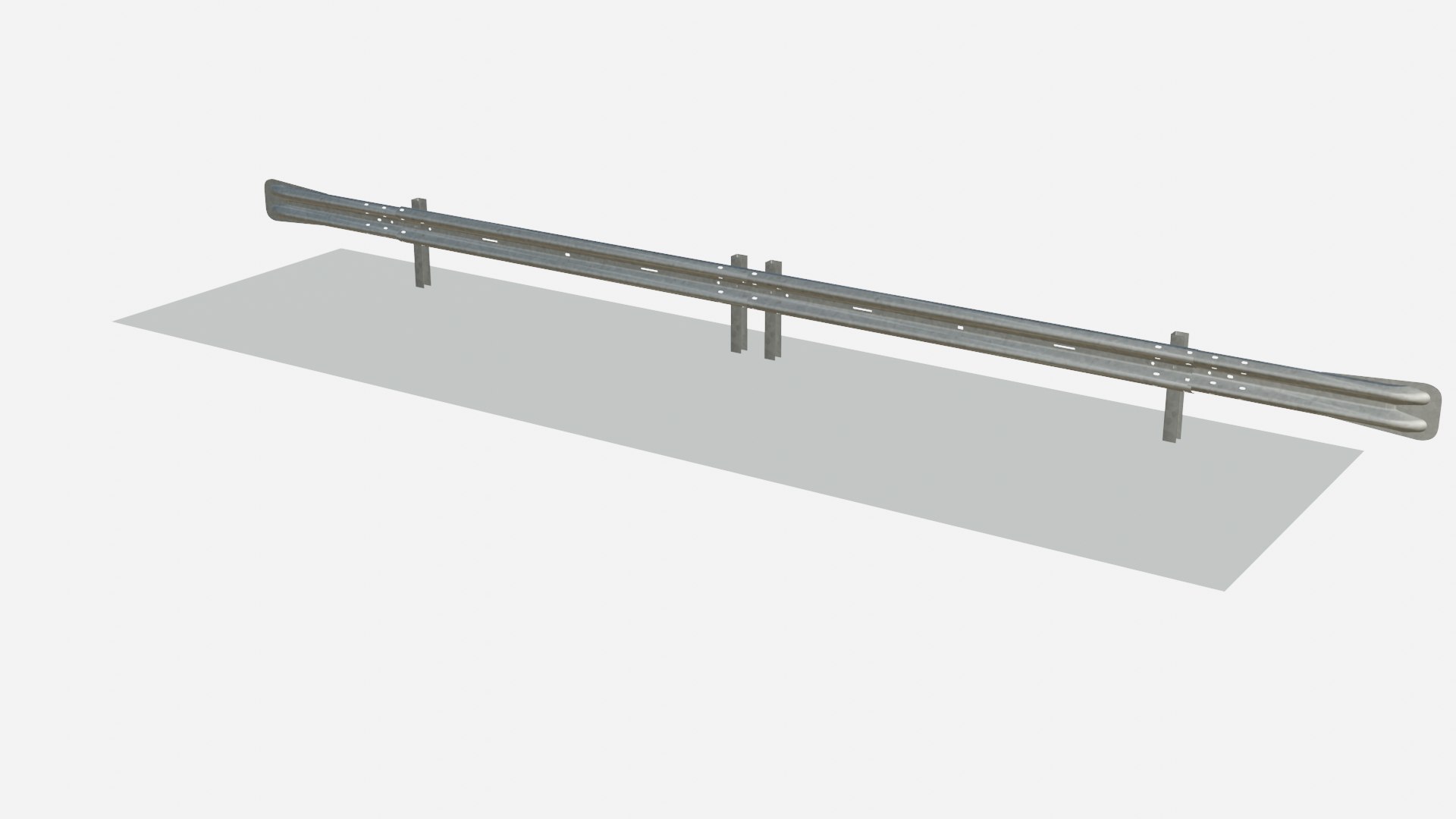 3D Guard Rail model - TurboSquid 1792263