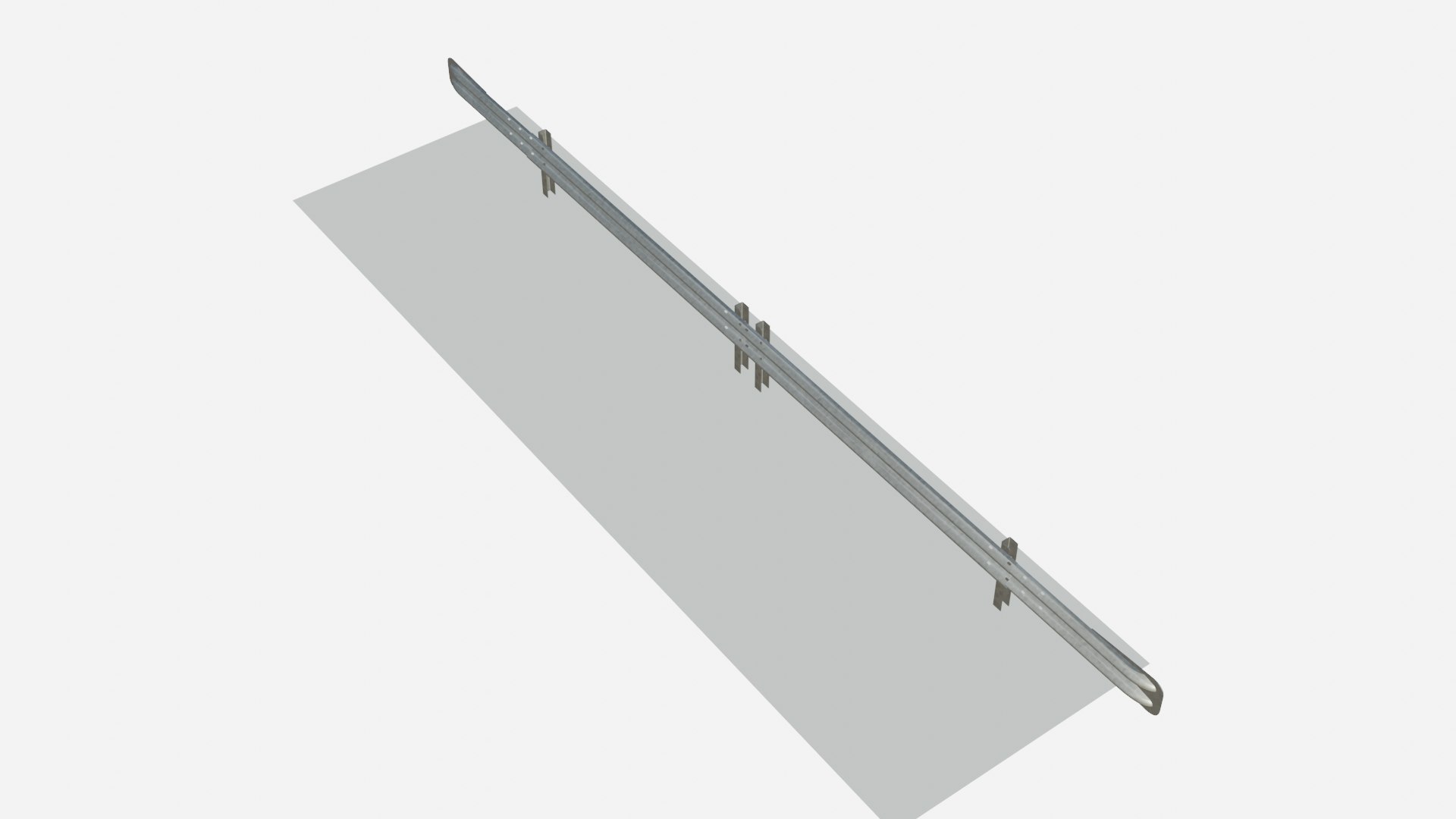 3D Guard Rail model - TurboSquid 1792263