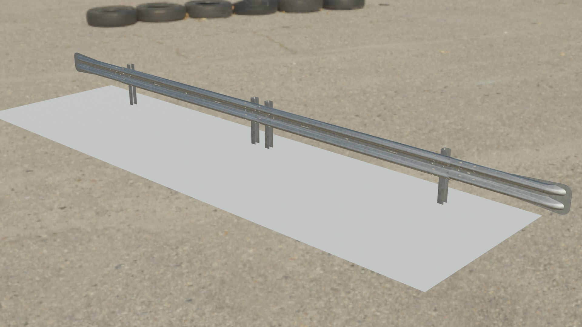 3D Guard Rail model - TurboSquid 1792263